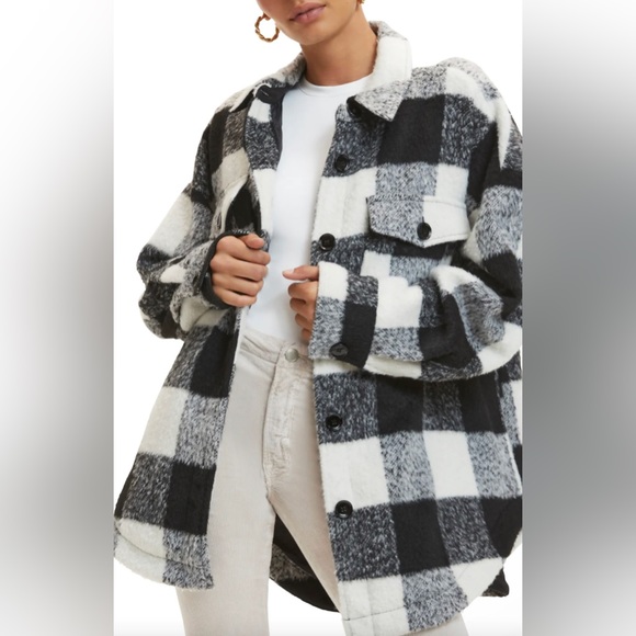 Good American | Jackets & Coats | Nwt Good American Buffalo Plaid ...